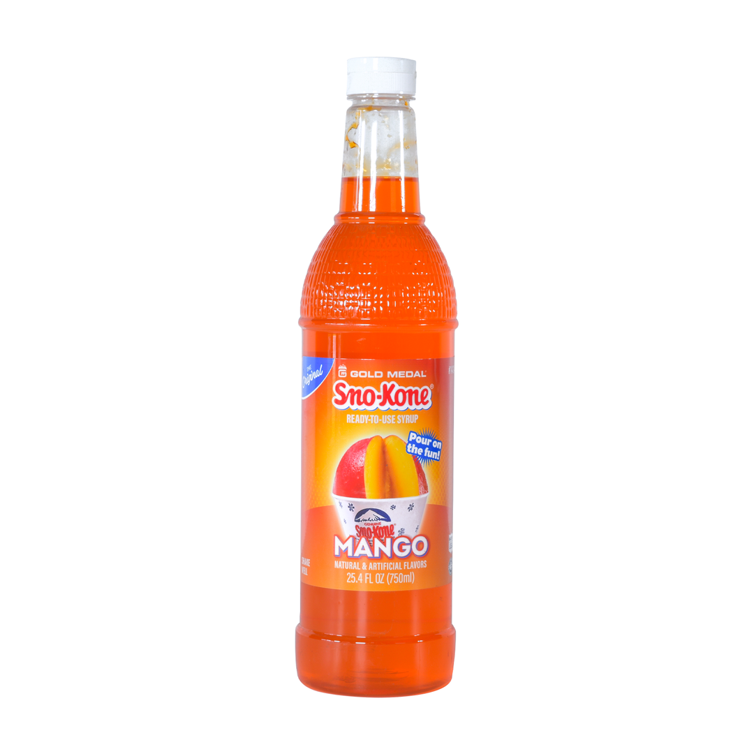 Snow Cone Supplies | Sno-Treat Sno-Kone® Flavors Mango - Gold Medal #1434