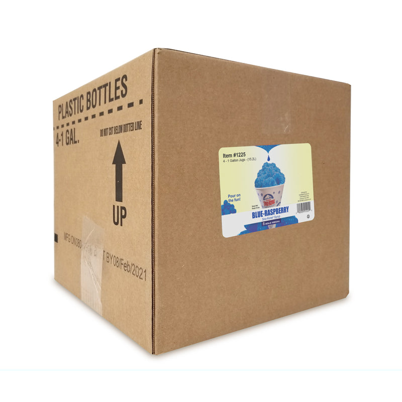 Snow Cone Supplies | Sno-Treat Flavors Blue Raspberry - Gold Medal ...