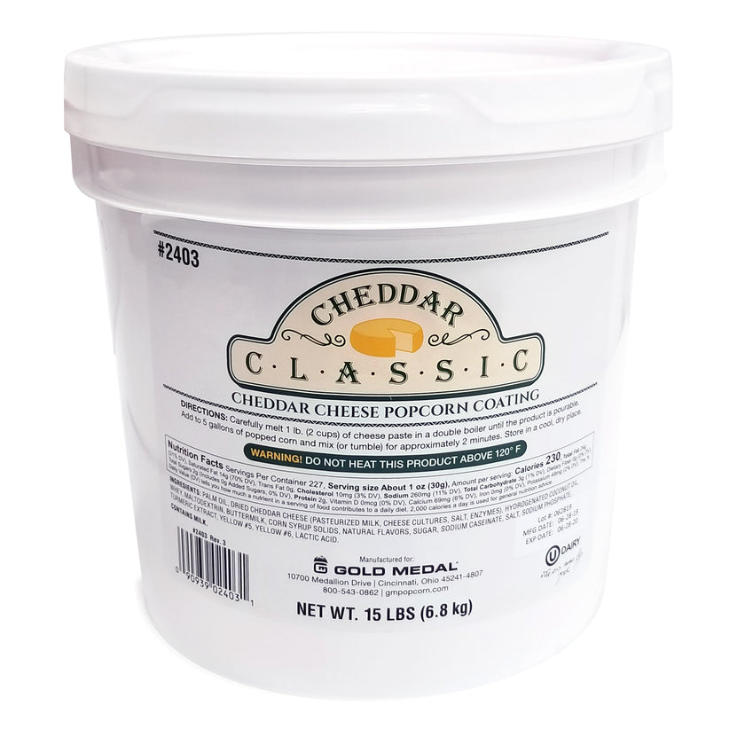 Popcorn Flavoring | Cheddar Classic Paste - Gold Medal #2403 – Gold ...