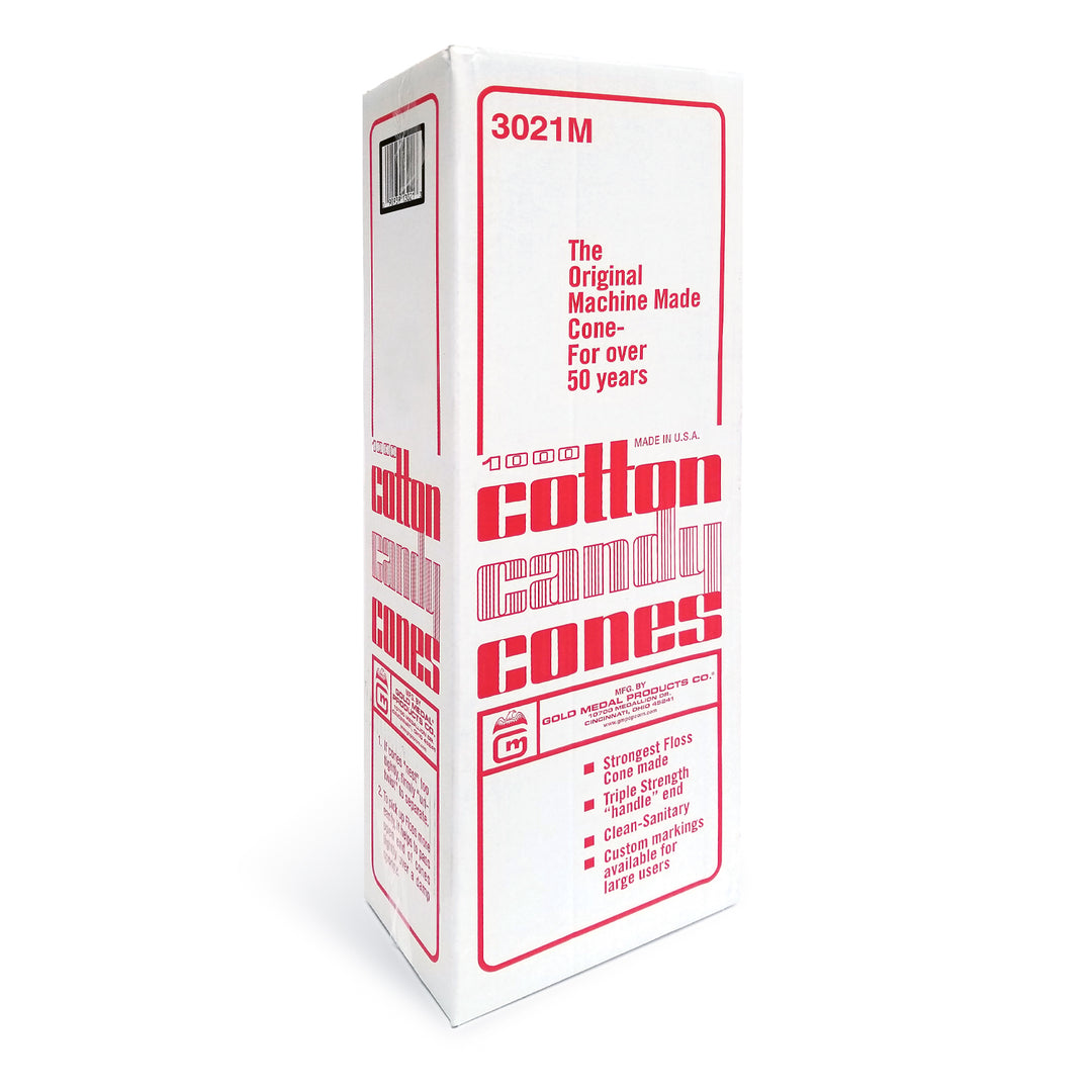 1000 Plain Cotton Candy Cones By Gold Medal