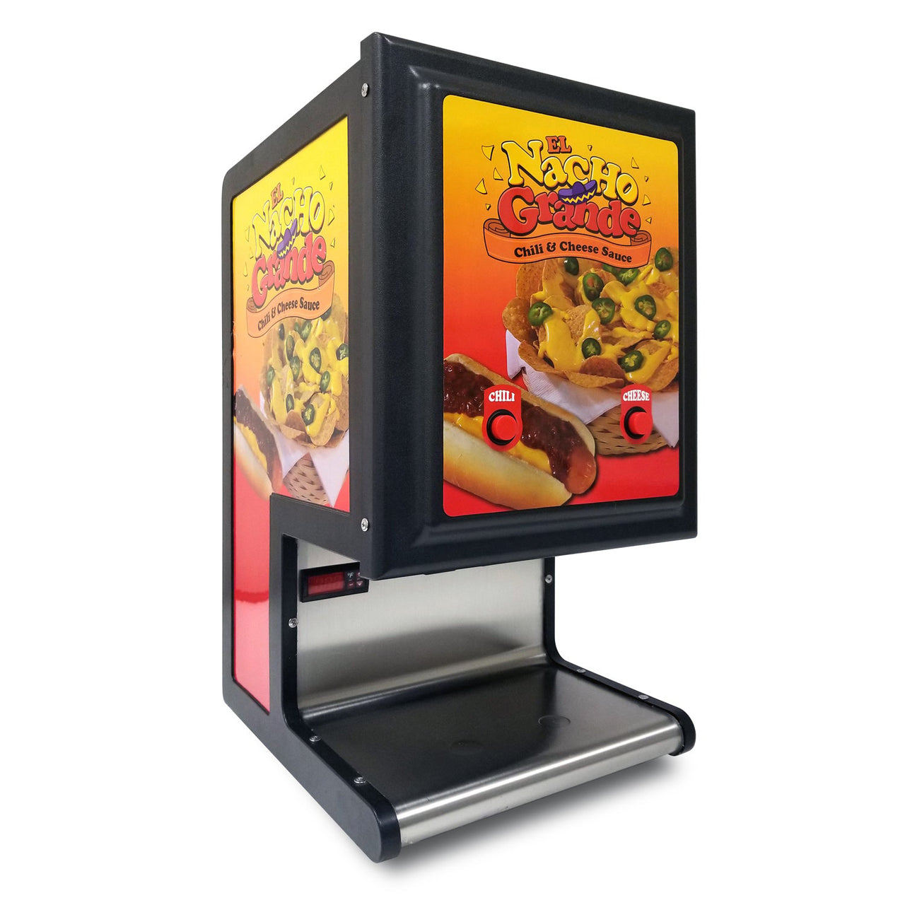 Nachos Dispenser | Dual Cheese & Chili Dispenser - Gold Medal #5301