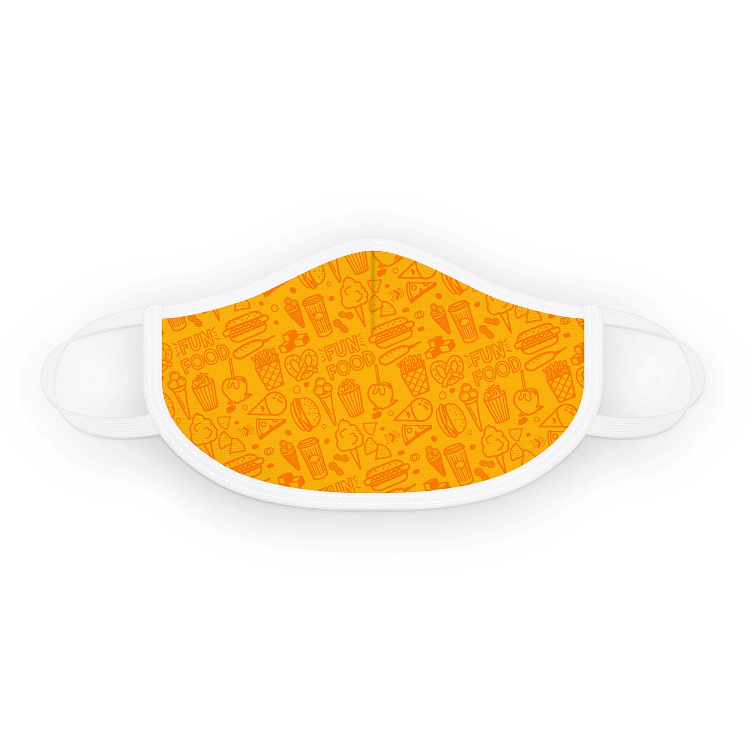 Safety Products | #6666 - Face Covering - Orange and Yellow Fun Foods ...